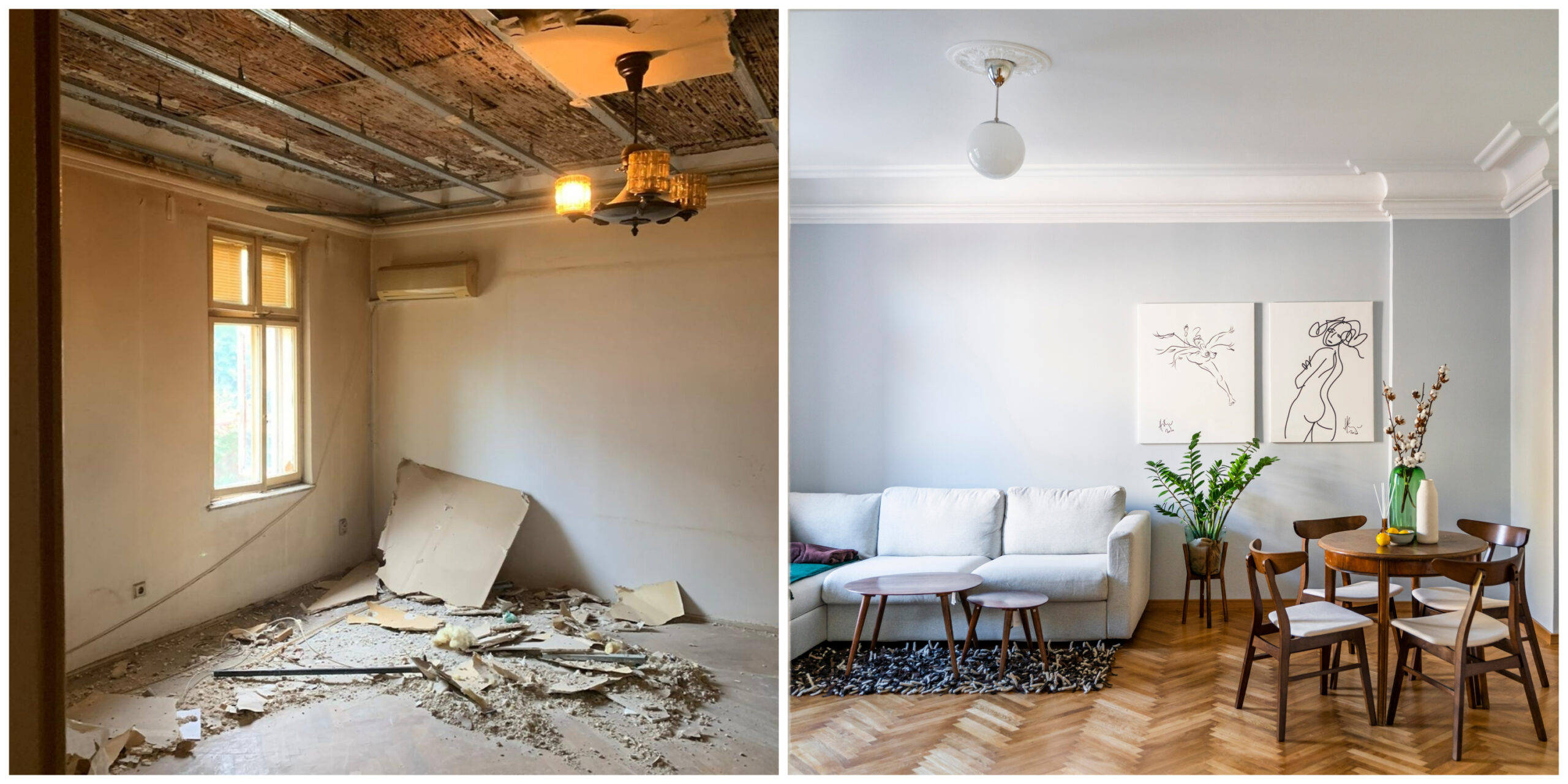 Before&after: o arhitectă a renovat un apartament interbelic cu peste ...